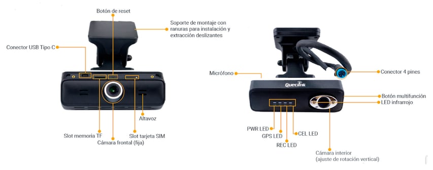 CV100LG de Queclink: una nueva dashcam en RedGPS