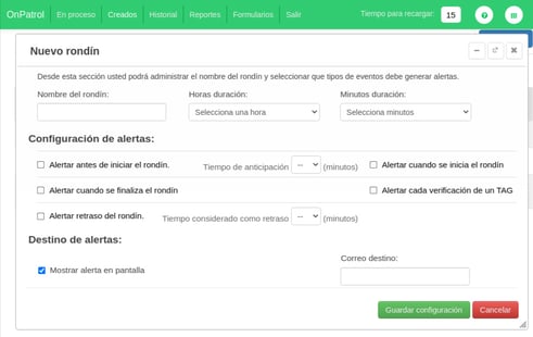 Software de control de rondas de seguridad | OnPatrol